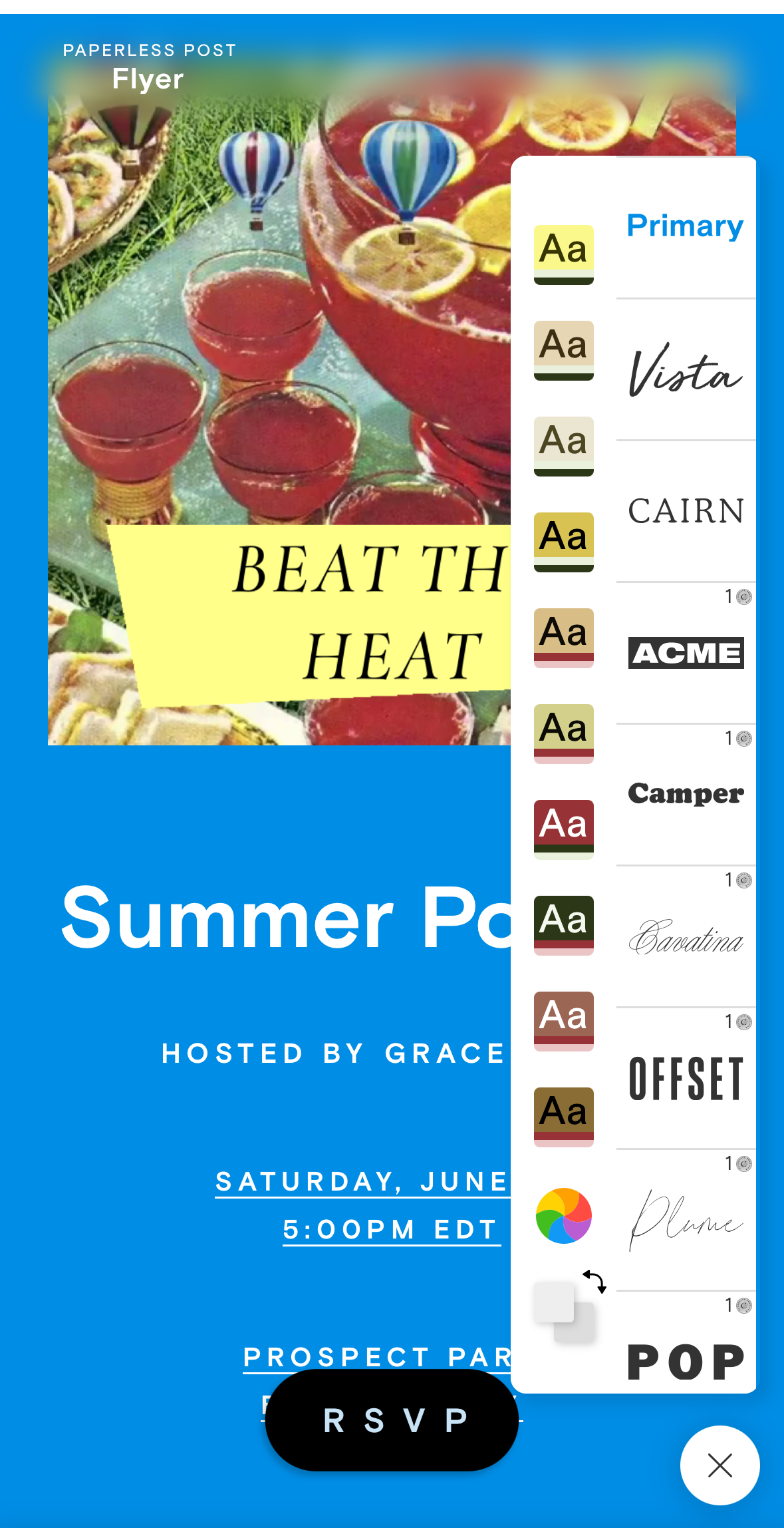 Changing Page Styles and Page Colors – Paperless Post Help Center