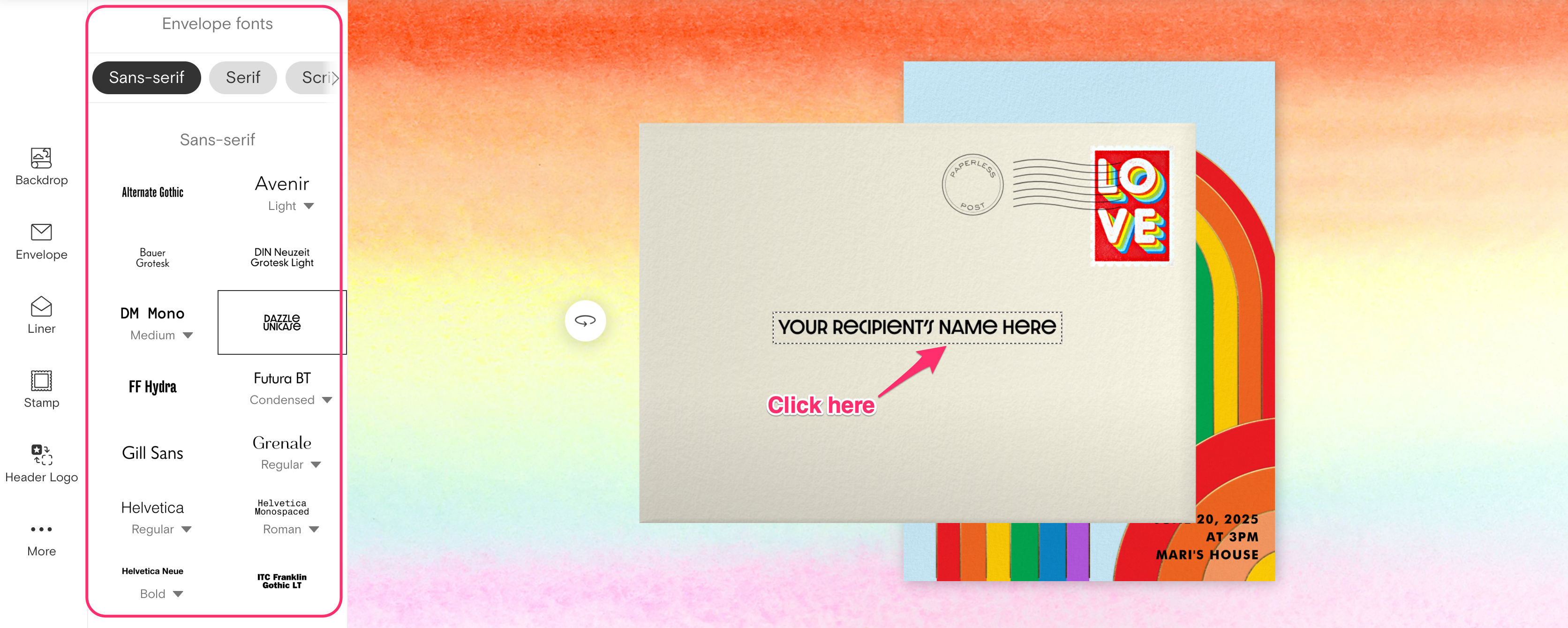Personalize the Text on an Envelope – Paperless Post Help Center