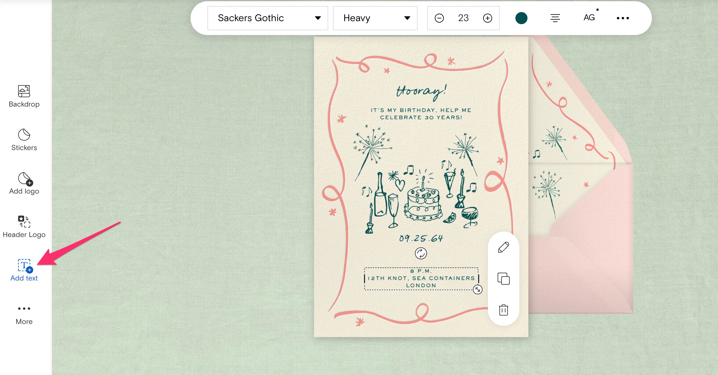 Adding and Formatting Text on Your Card Design – Paperless Post Help Center